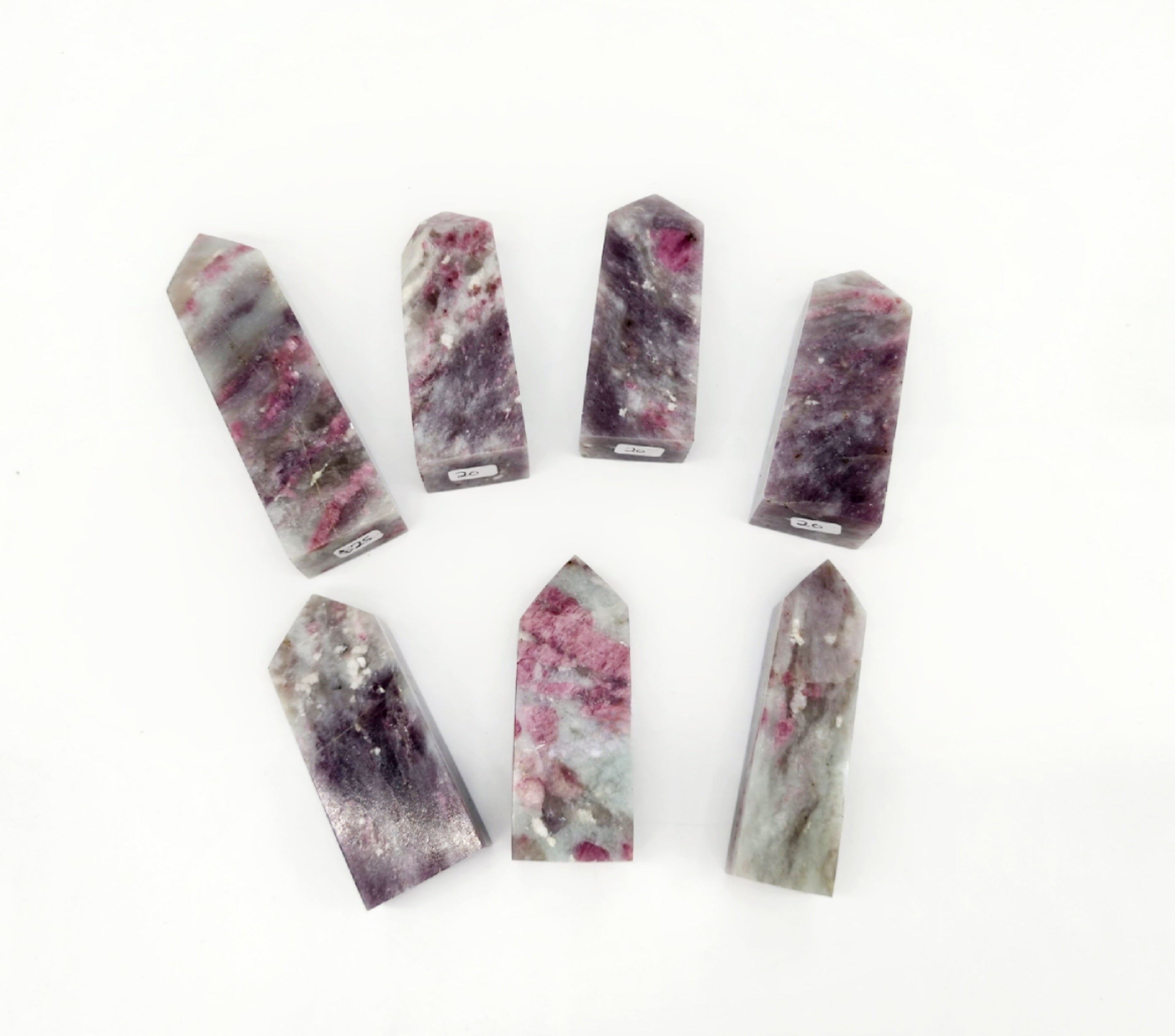 Pink Tourmaline Towers – Sugar Leaf Crystals